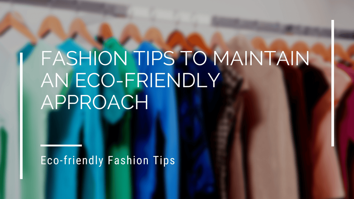Fashion Tips to Maintain an Eco-friendly Approach – Eco Bravo