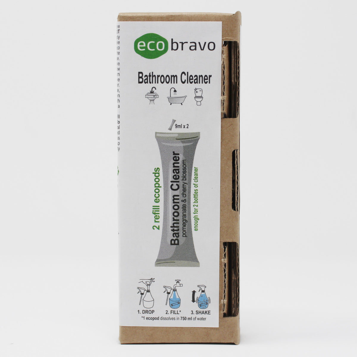 Water Soluble Plastic Free Cleaning Sachets - Bathroom | Eco Bravo UK